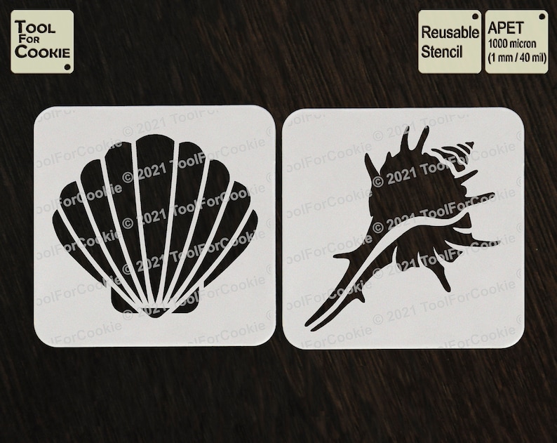 Shell Stencil, Custom Stencil, Any Font, Any Design, Any Size, Stencils ...
