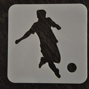 Soccer Player Stencil, Football Stencil, Custom Stencil, Any Font, Any ...