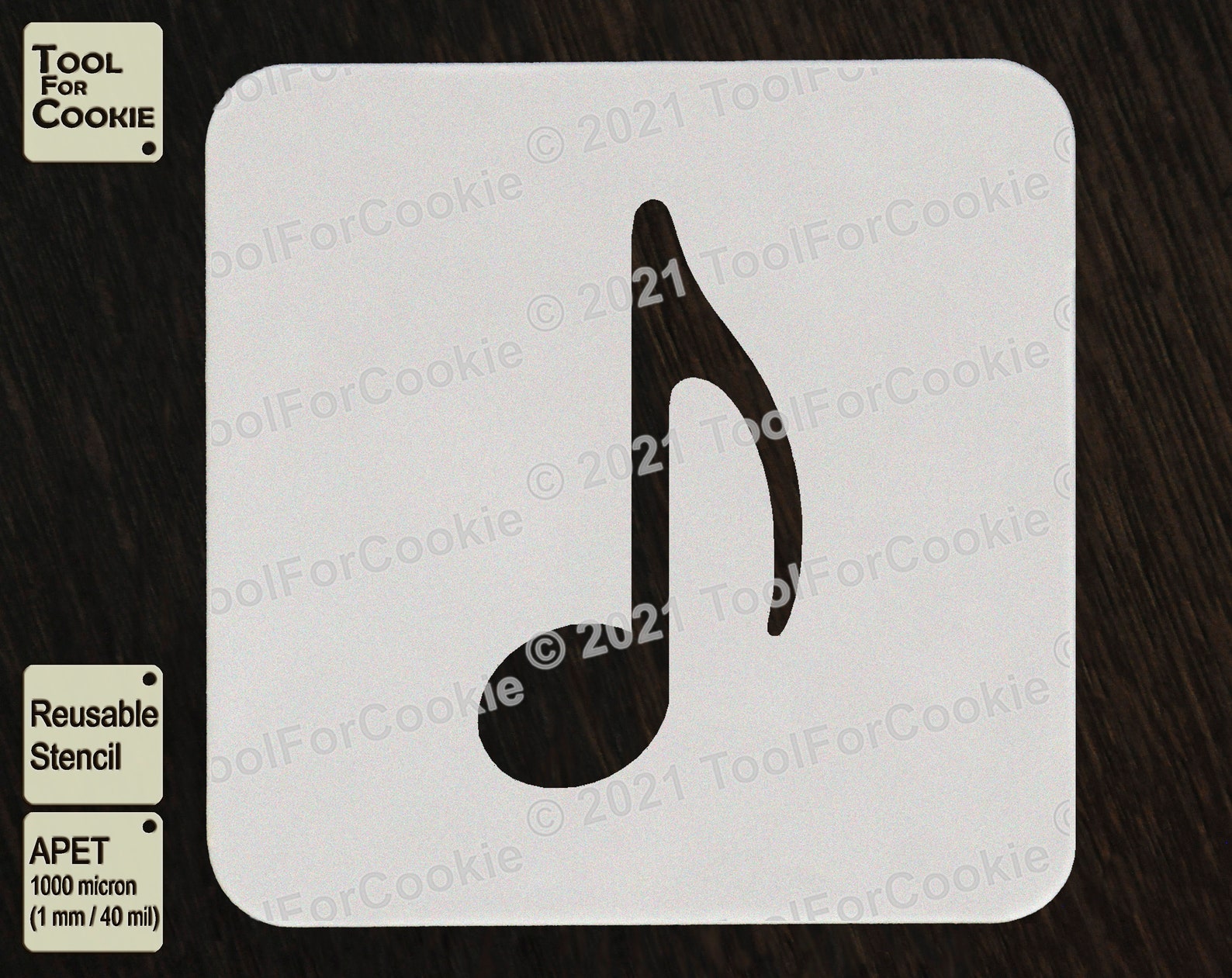 Music Notes Stencil - Etsy