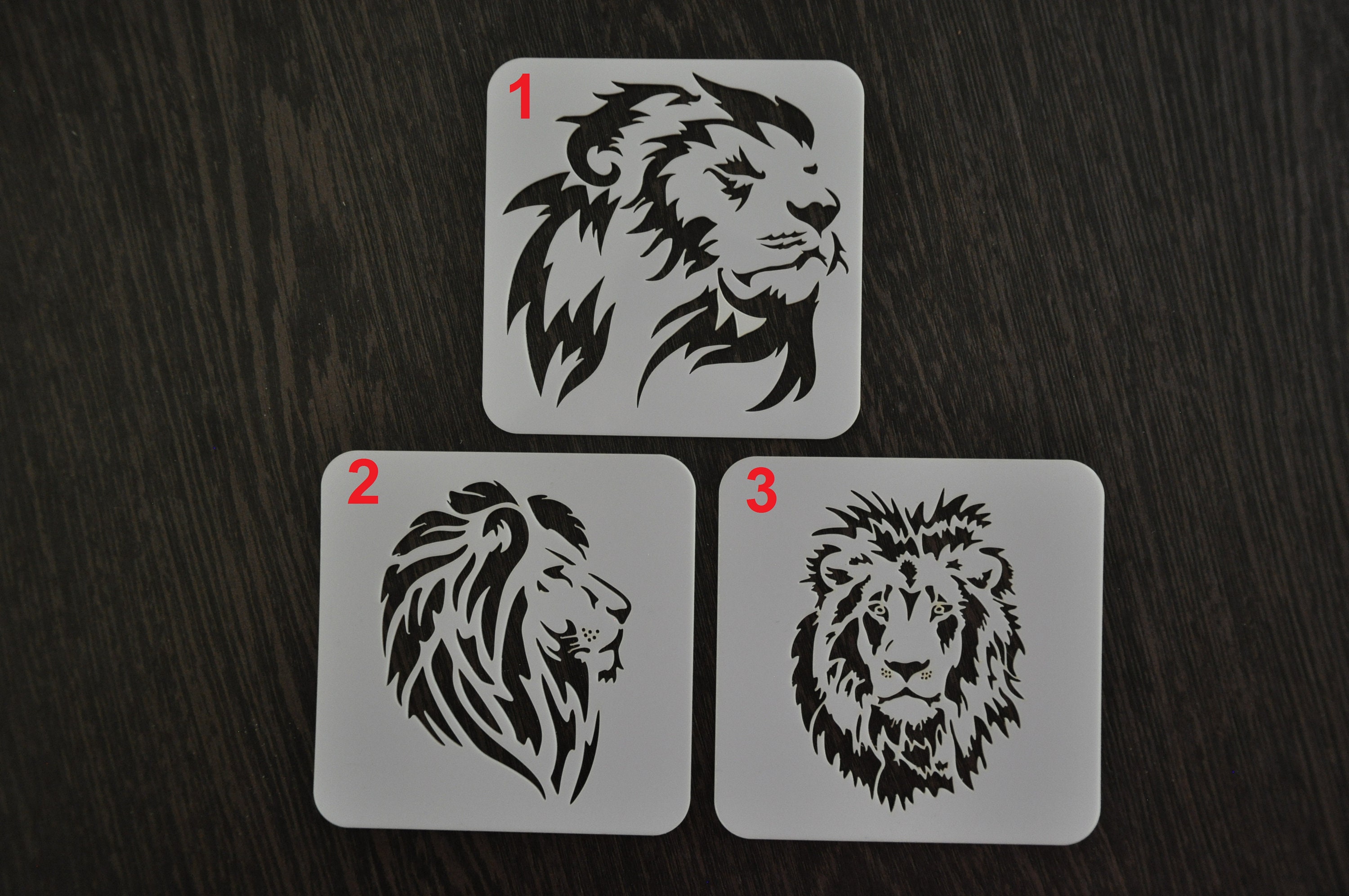 Plantilla de león, plantilla personalizada, cualquier fuente, cualquier ...