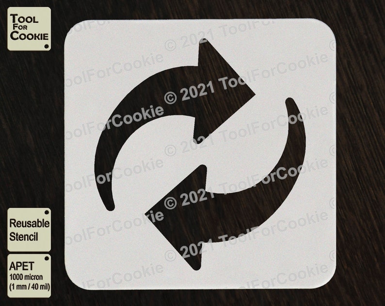 Recycle Symbol Stencil - Etsy