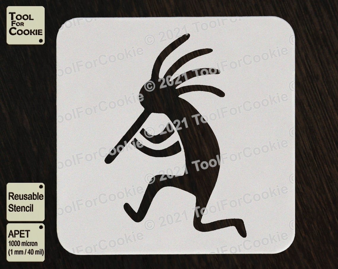 Kokopelli Native American Art Kokopelli Stencil - Etsy