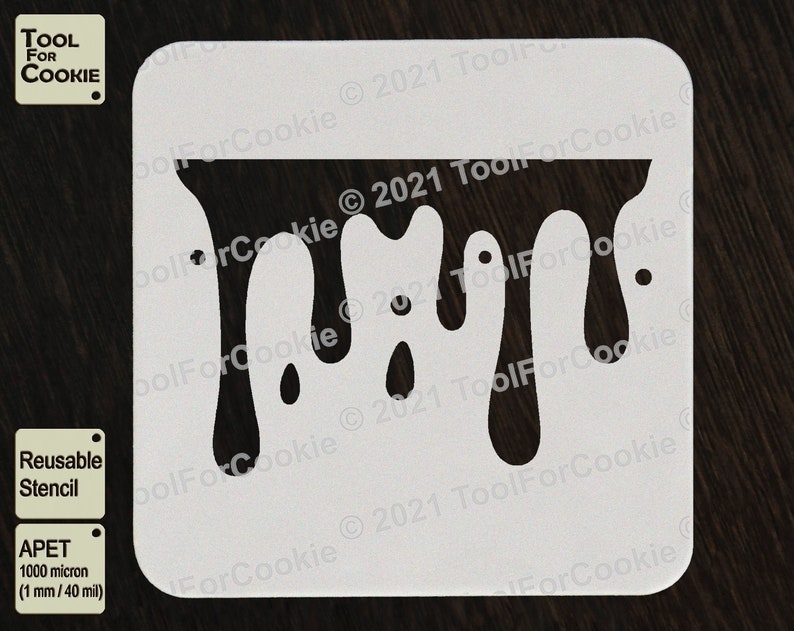 Drip Stencil Paint Stencil - Etsy