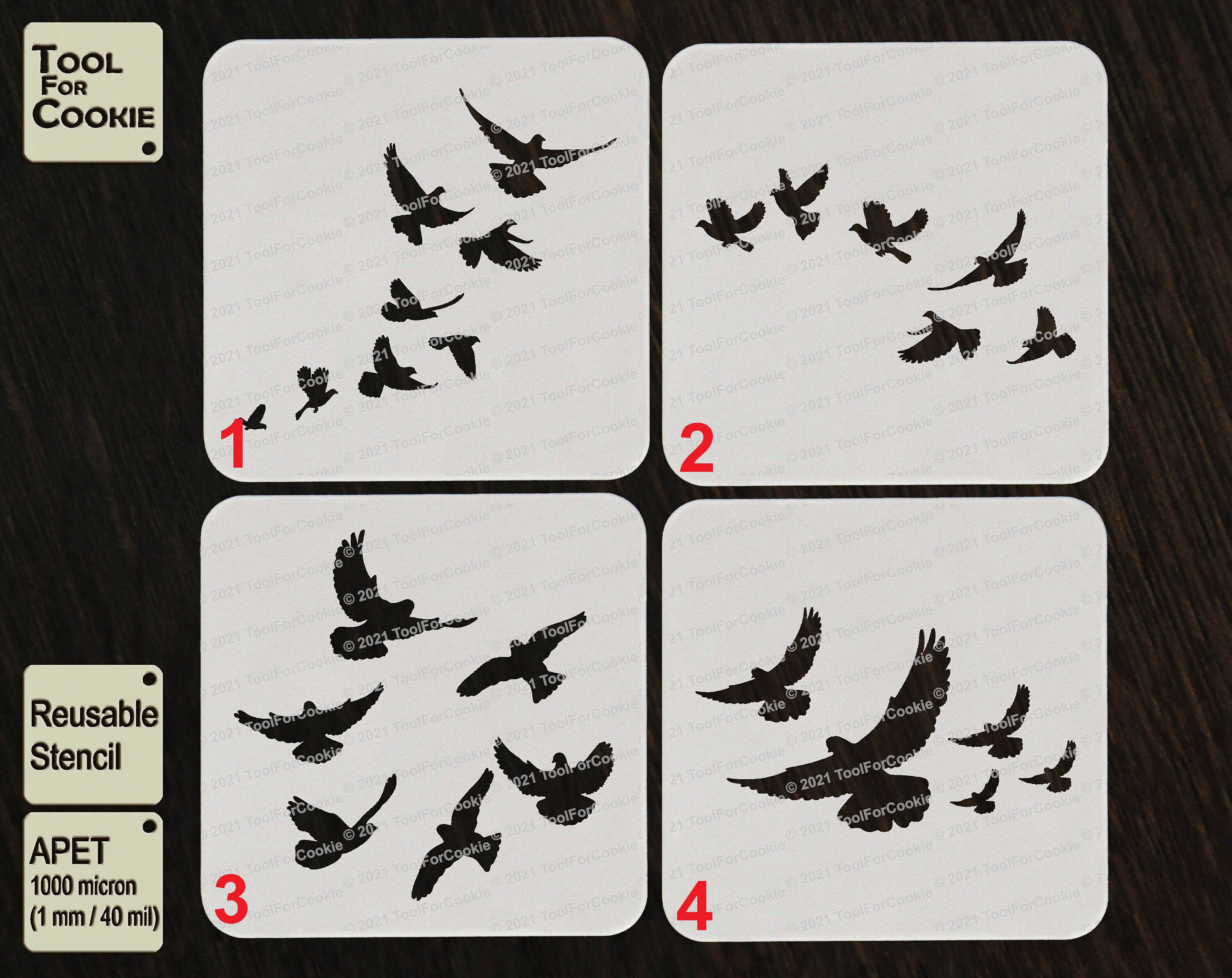 Pigeon Stencil | Etsy