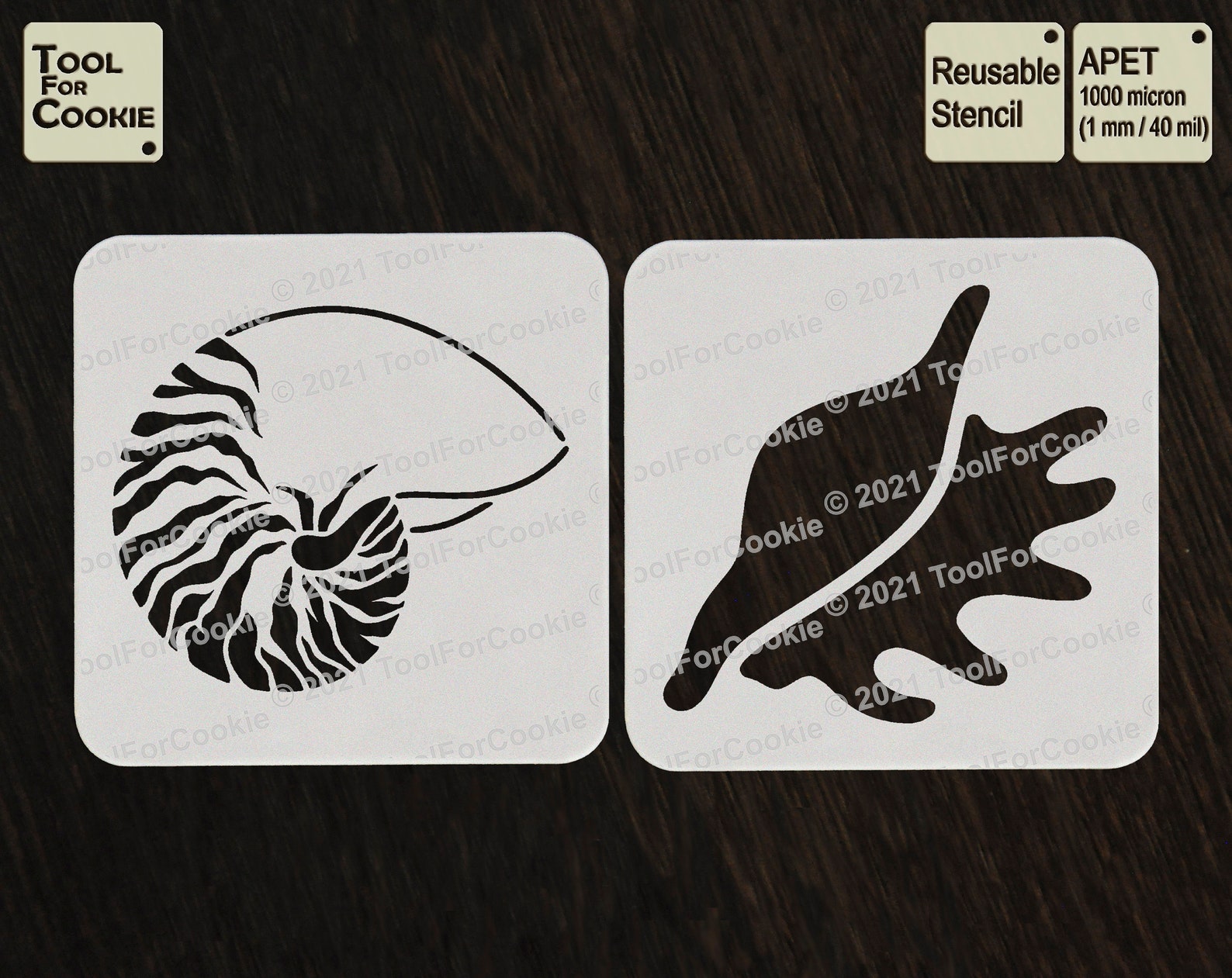 Shell Stencil Custom Stencil Any Font Any Design Any Size | Etsy