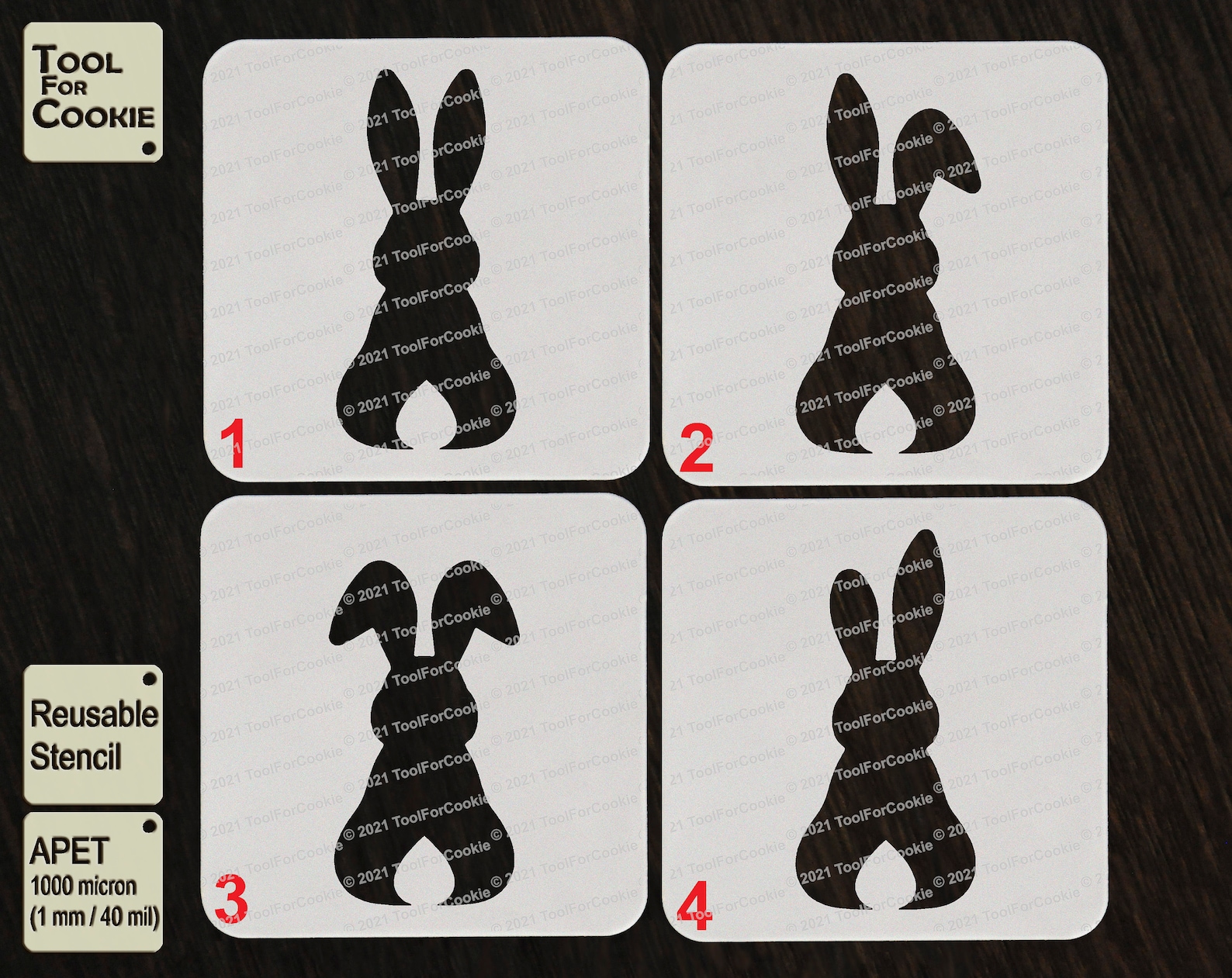 Bunny Stencil Rabbit Stencil | Etsy