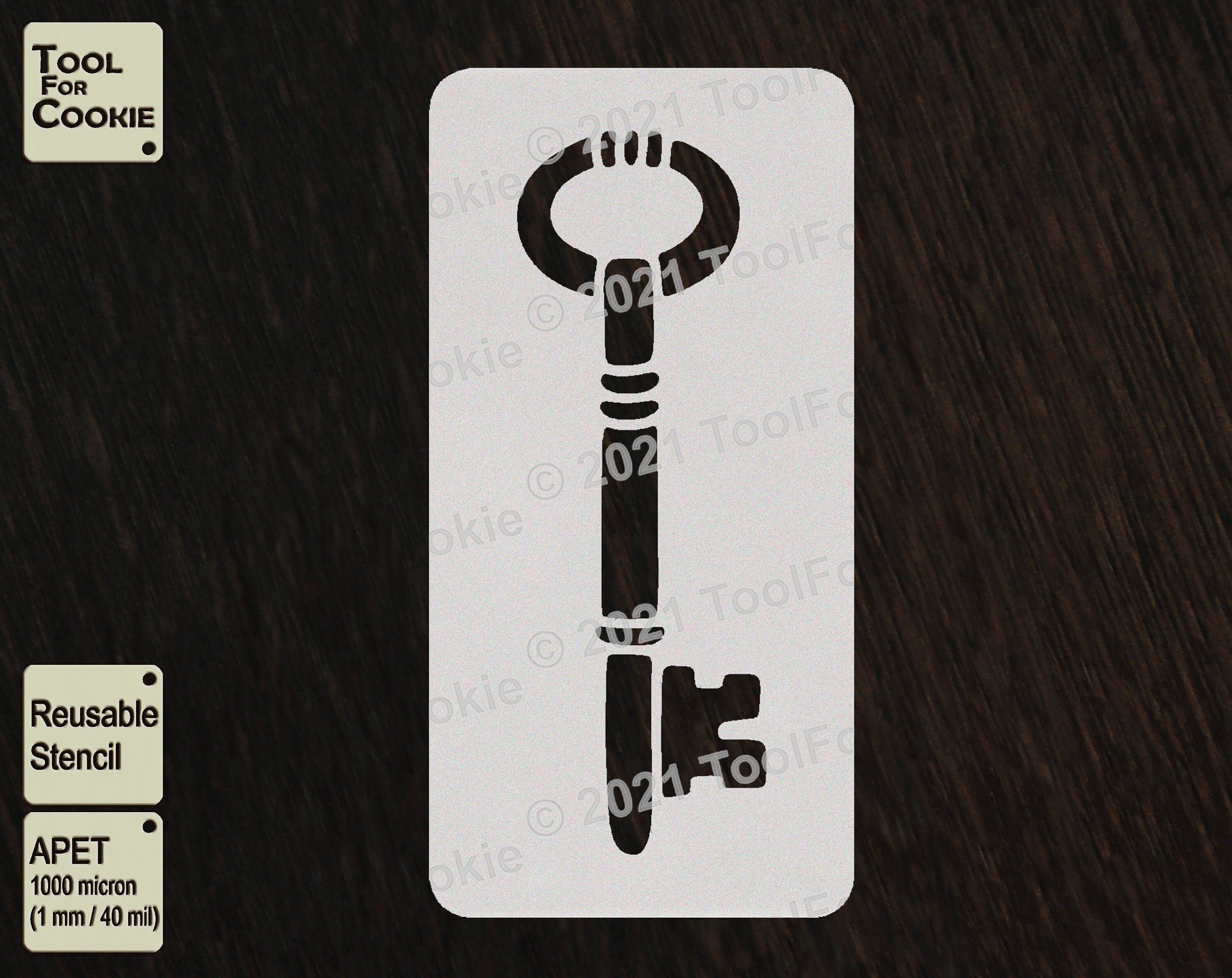 Skeleton Key Stencil - Etsy