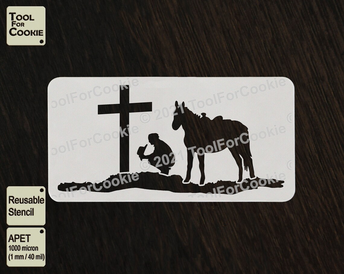Cowboy Stencil | Etsy