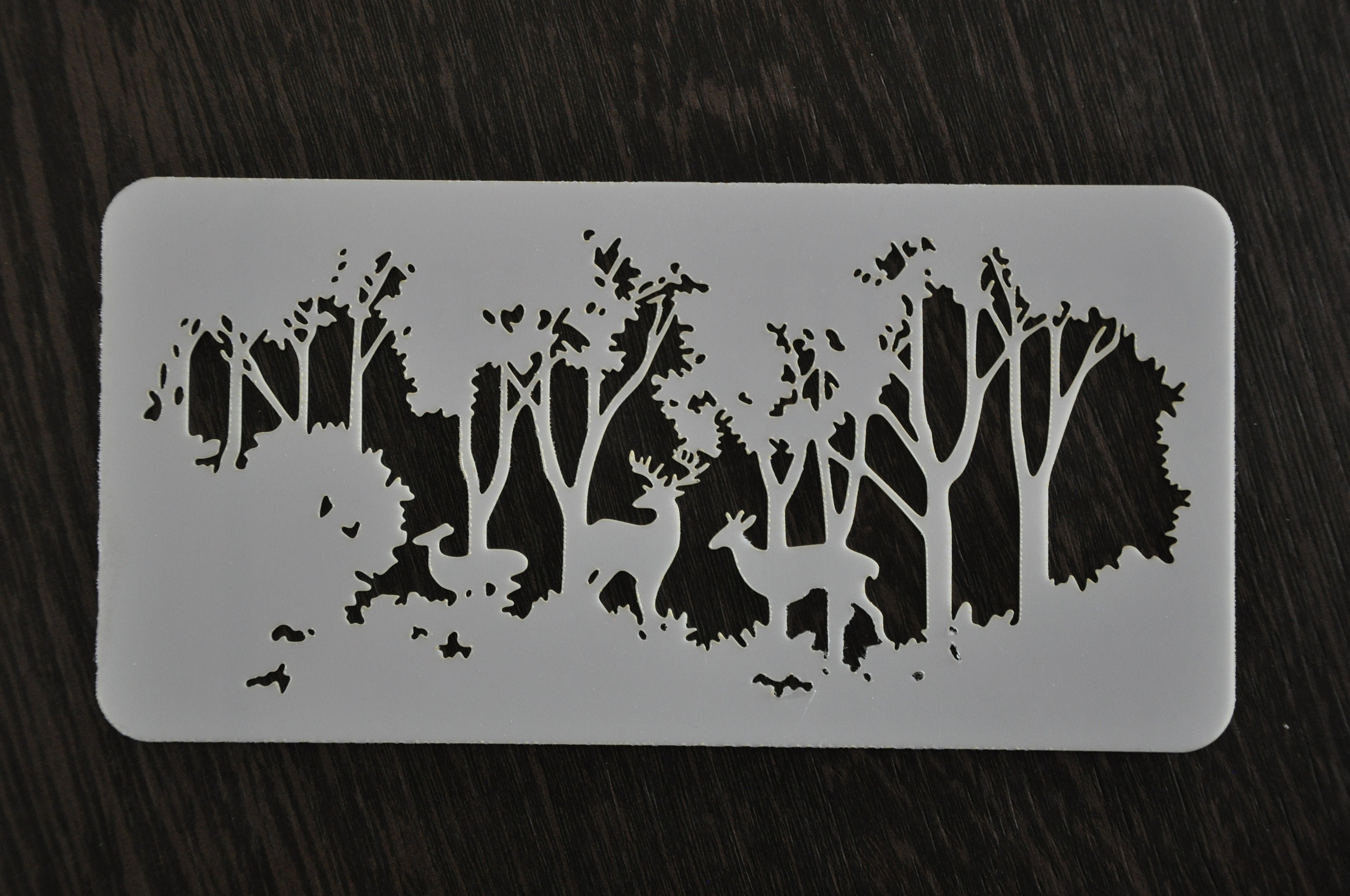 Deer in the Forest Stencil Custom Stencil Any Font Any | Etsy