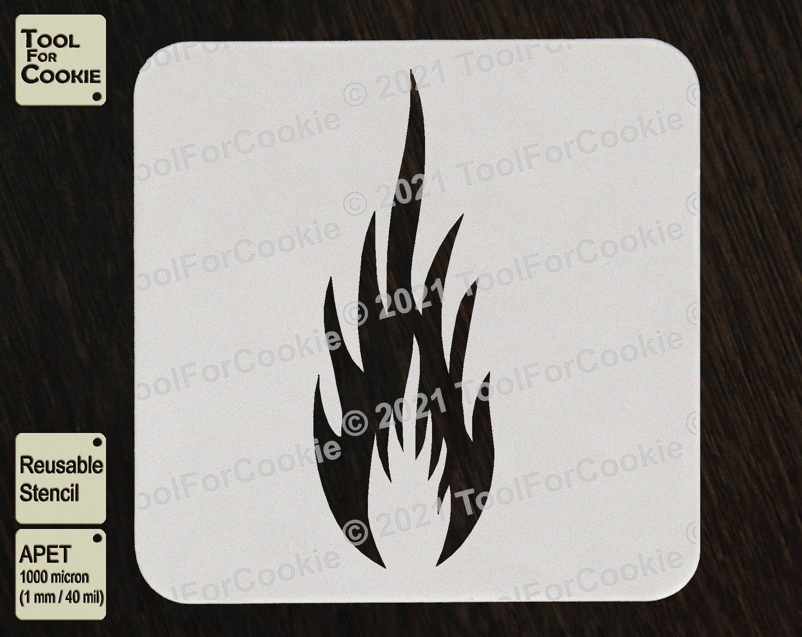 Flame Stencil, Custom Stencil, Any Font, Any Design, Any Size, Stencils ...