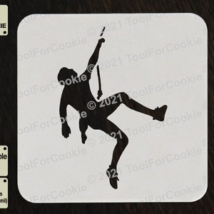 Rock Climbing Stencil, Climber Stencil - Etsy