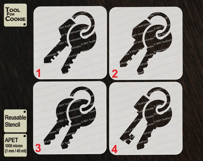 Keyhole Embellishment Stencil 6 X 6 by Studior12 STCL610 - Etsy