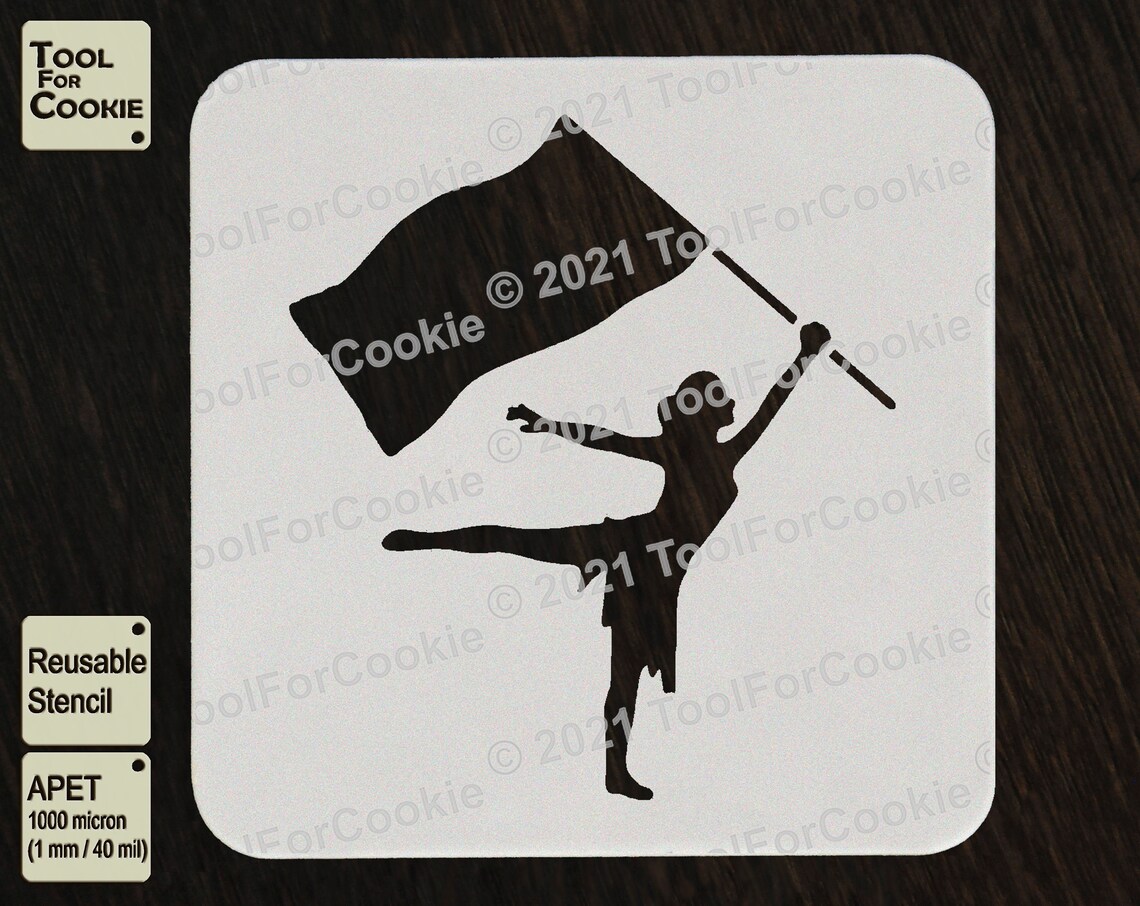 Color Guard Stencil - Etsy UK