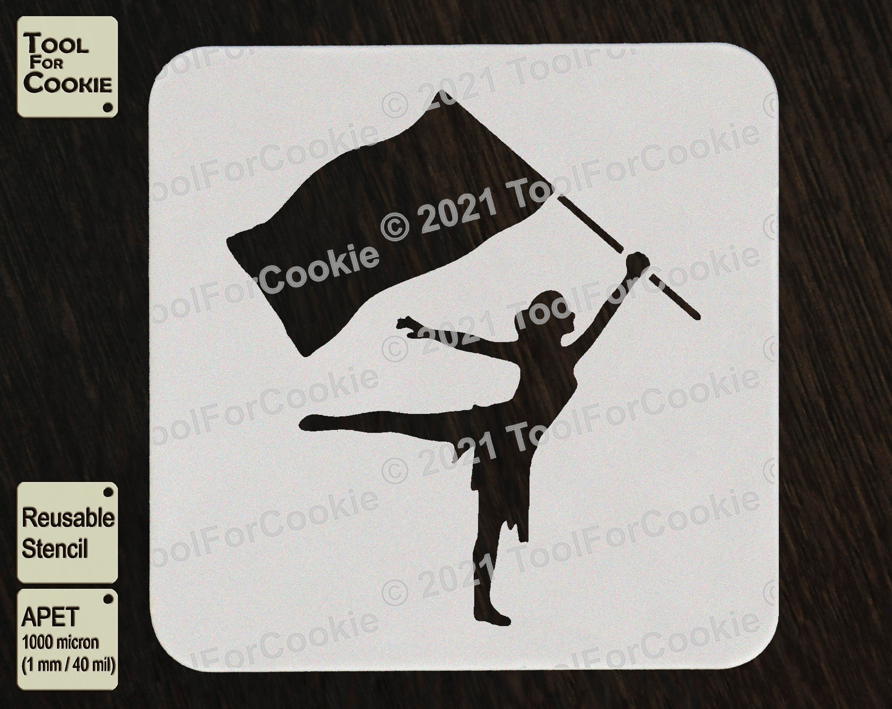 Color Guard Stencil - Etsy