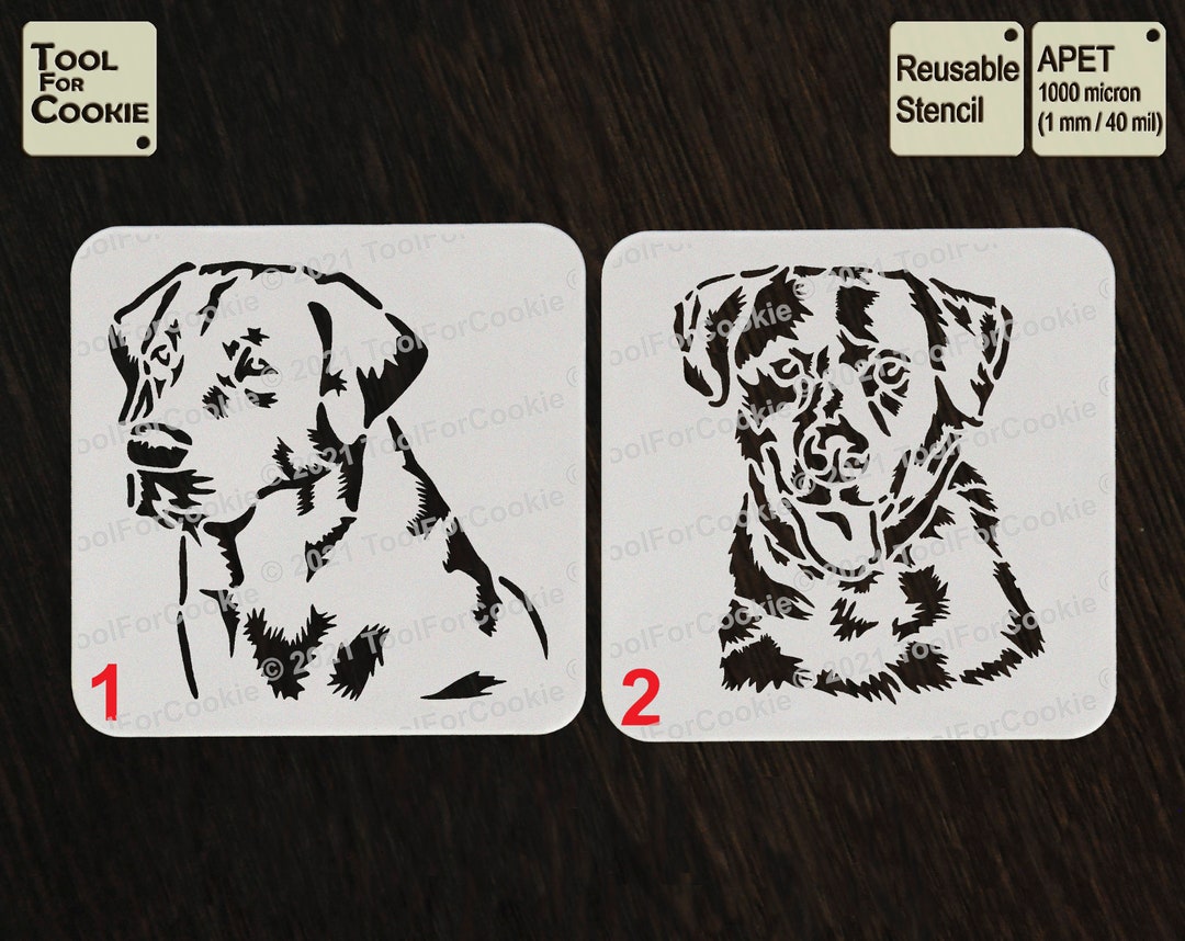 Labrador Dog Stencil, Custom Stencils - Any Font, Any Design, Any Size ...
