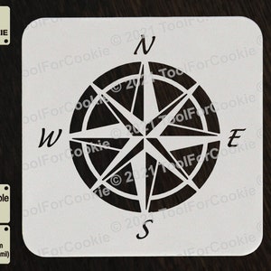 Compass Stencil - Etsy
