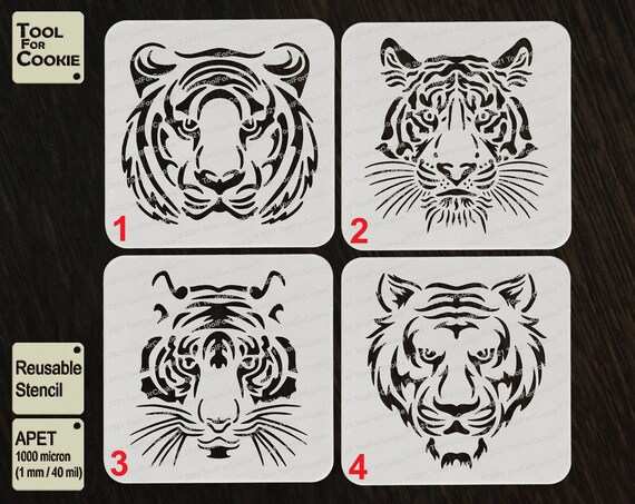 Tiger Stencil Custom Stencil Any Font Any Design Any Size - Etsy