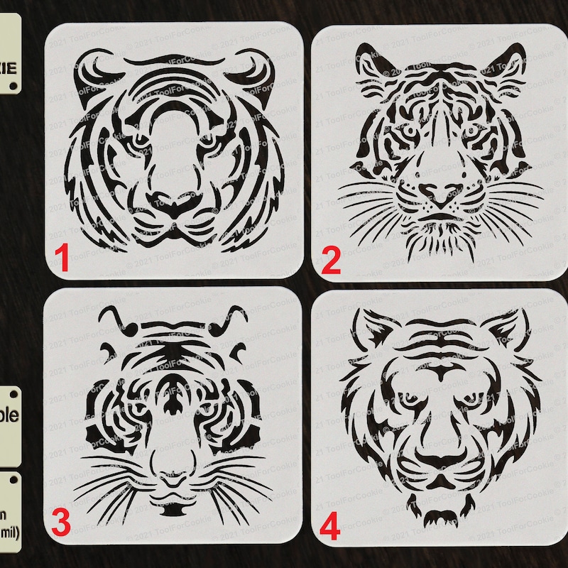 Tiger Stencil - Etsy