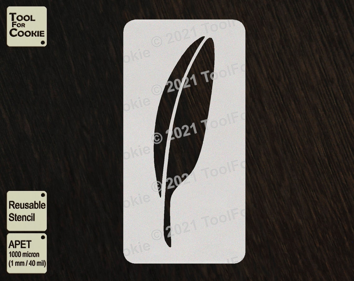 Feather Stencil - Etsy