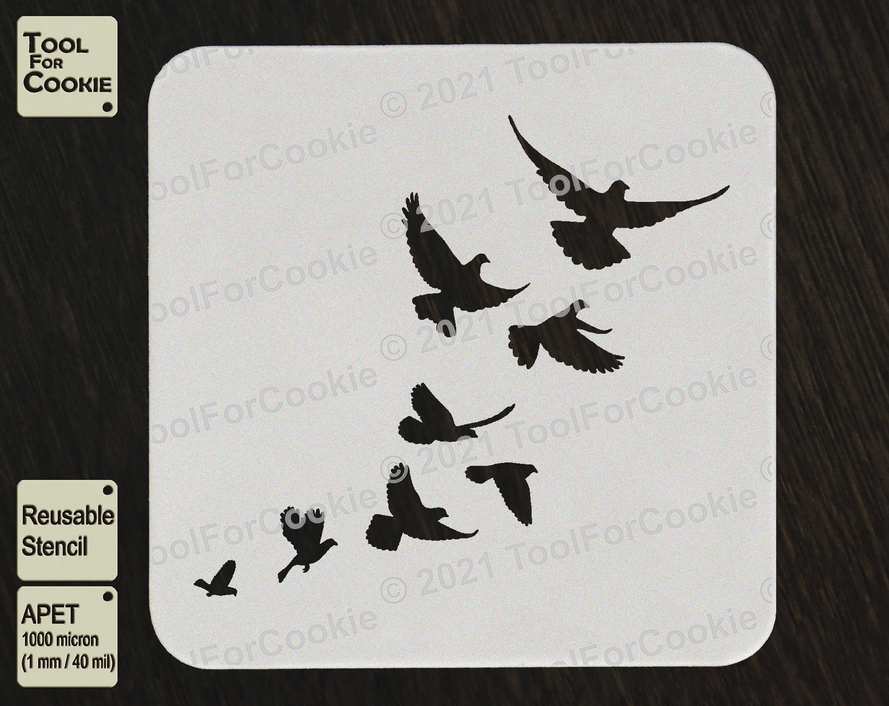 Pigeon Stencil | Etsy