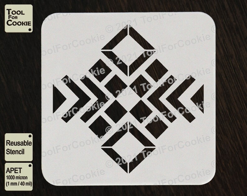 Aztec Tribal Art Stencil - Etsy