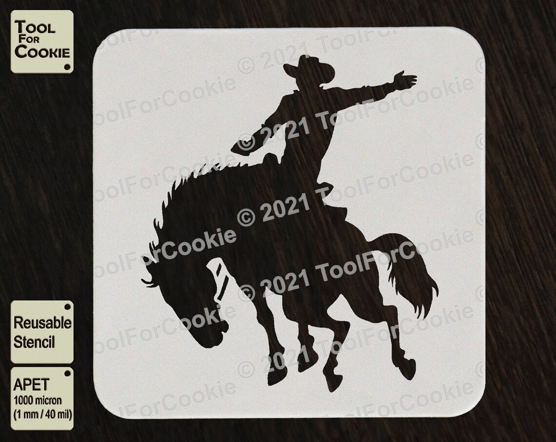 Cowboy Stencil - Etsy