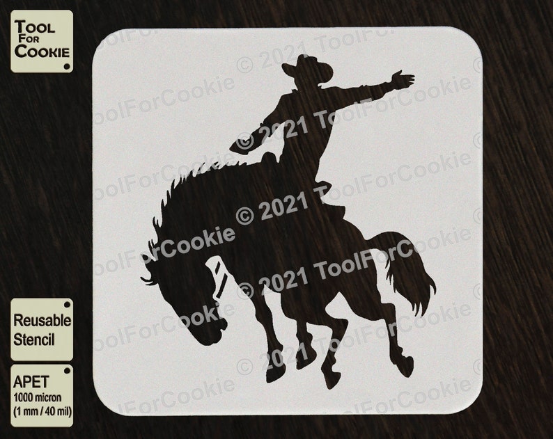 Cowboy Stencil - Etsy