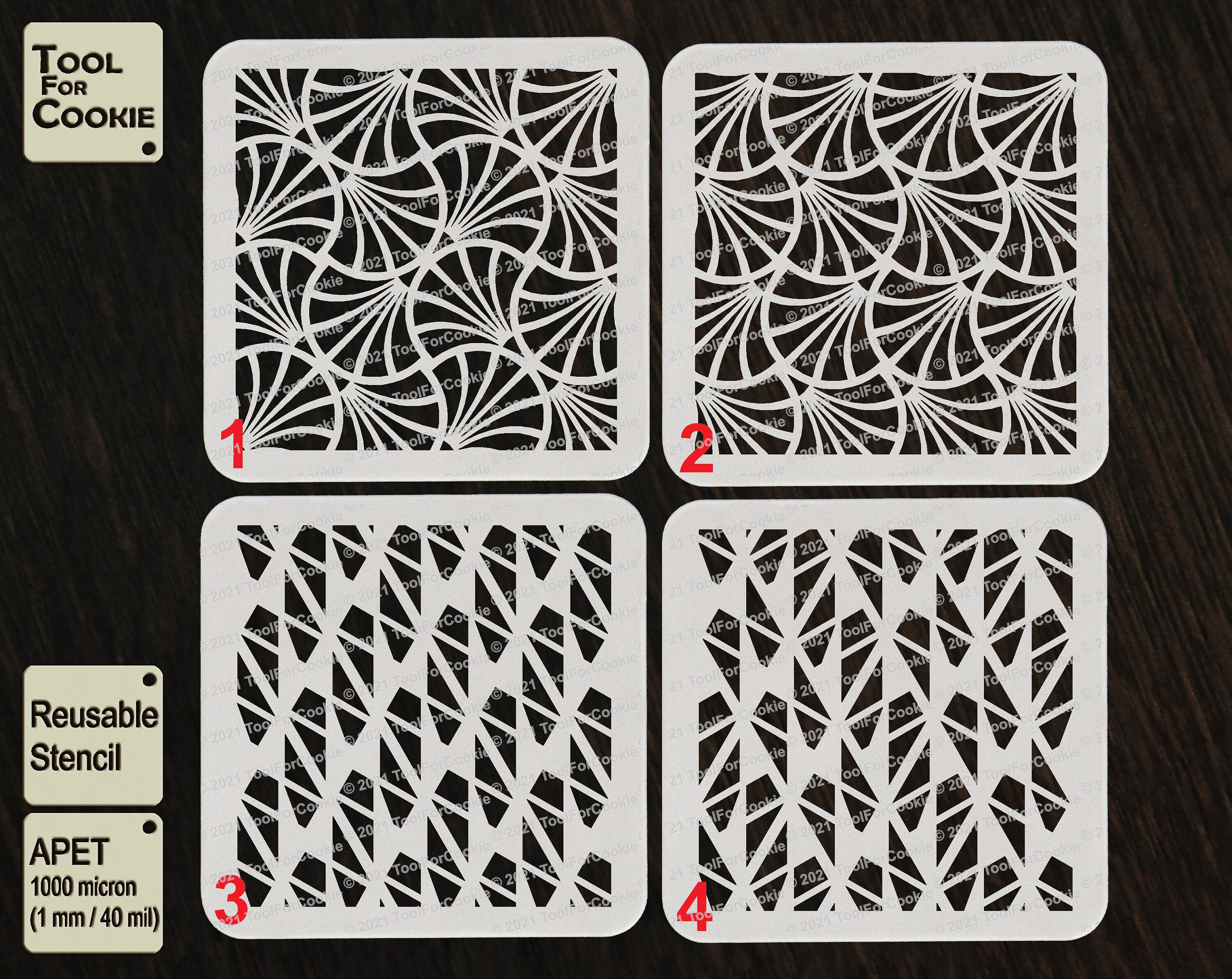 Decorative Pattern Reusable Stencil - Etsy