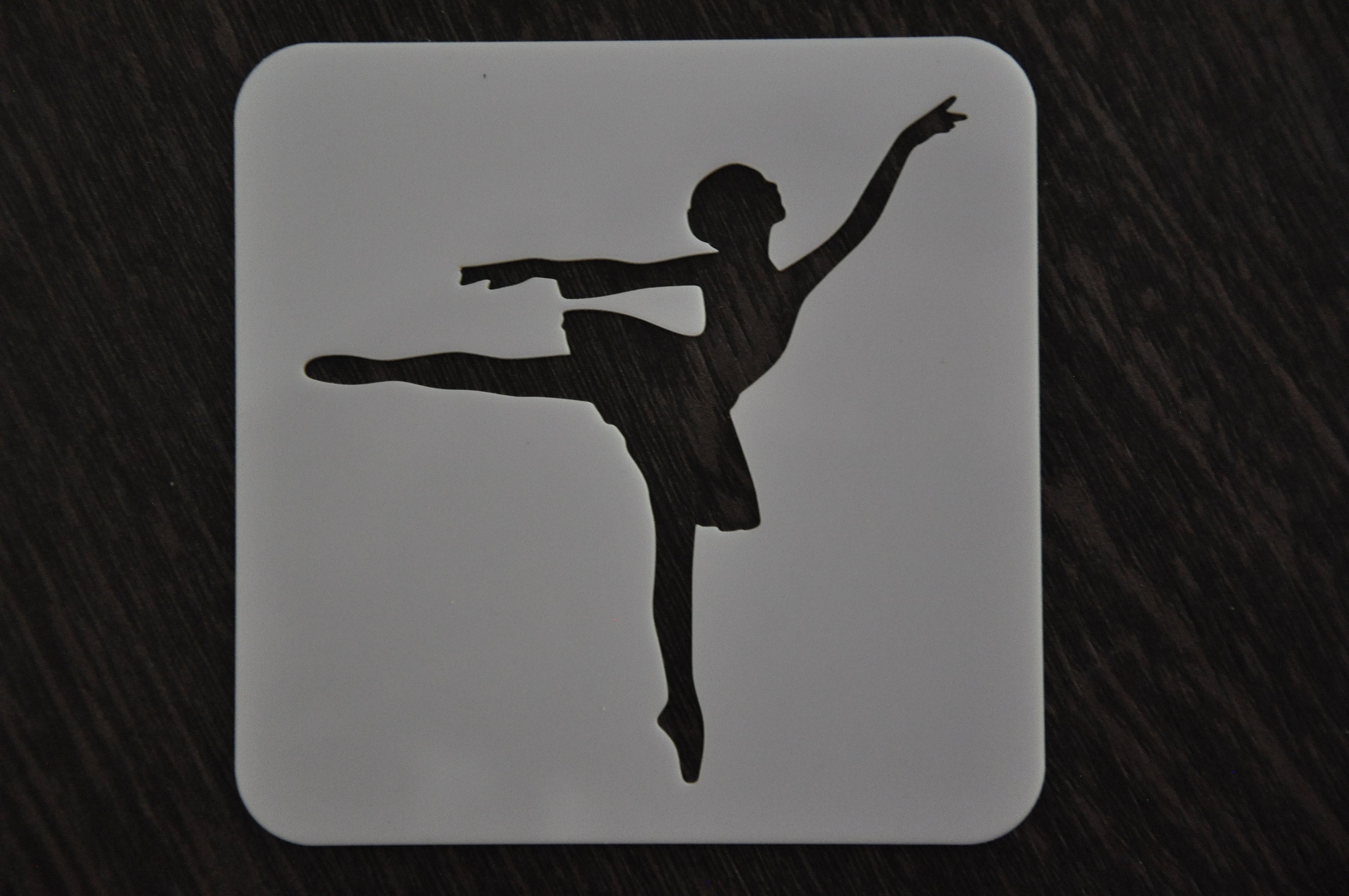 Ballerina Stencil Ballet Stencil Custom Stencil Any Font - Etsy