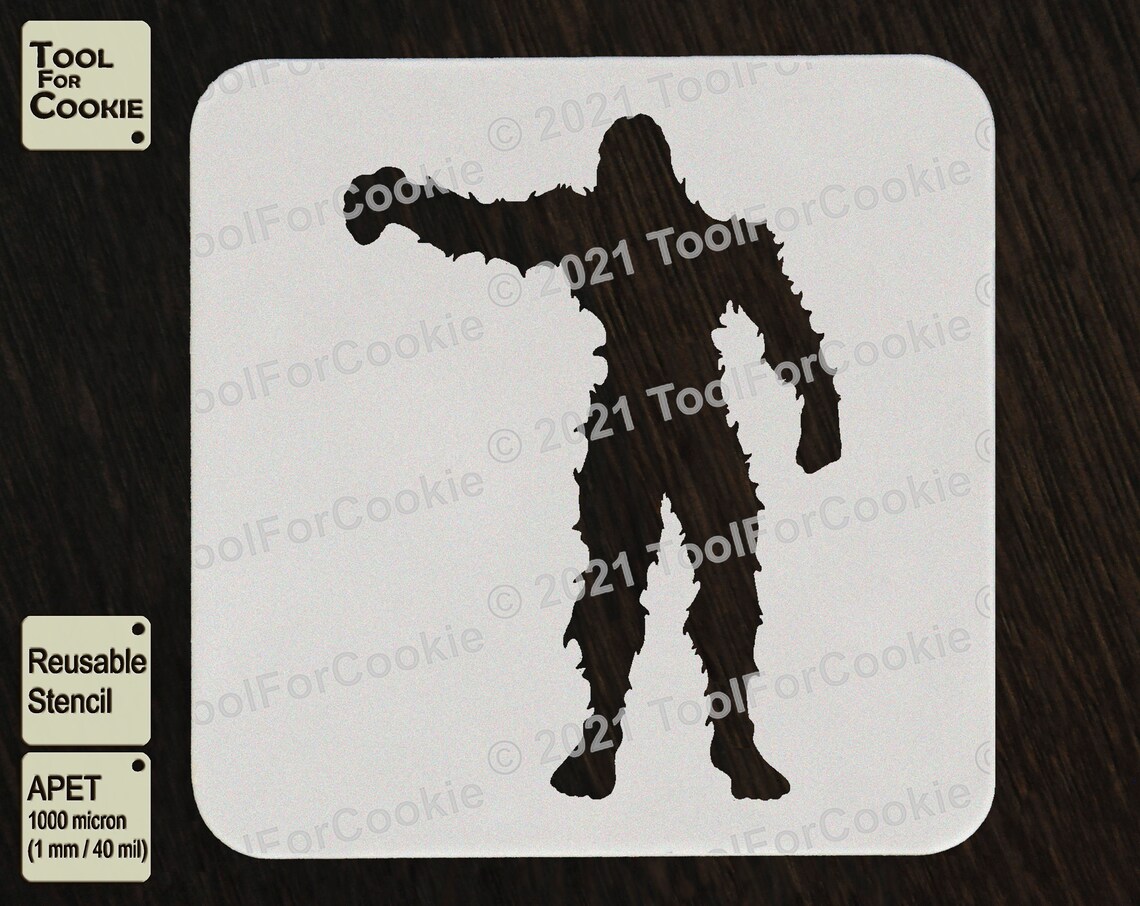 Bigfoot Stencil Sasquatch Stencil | Etsy