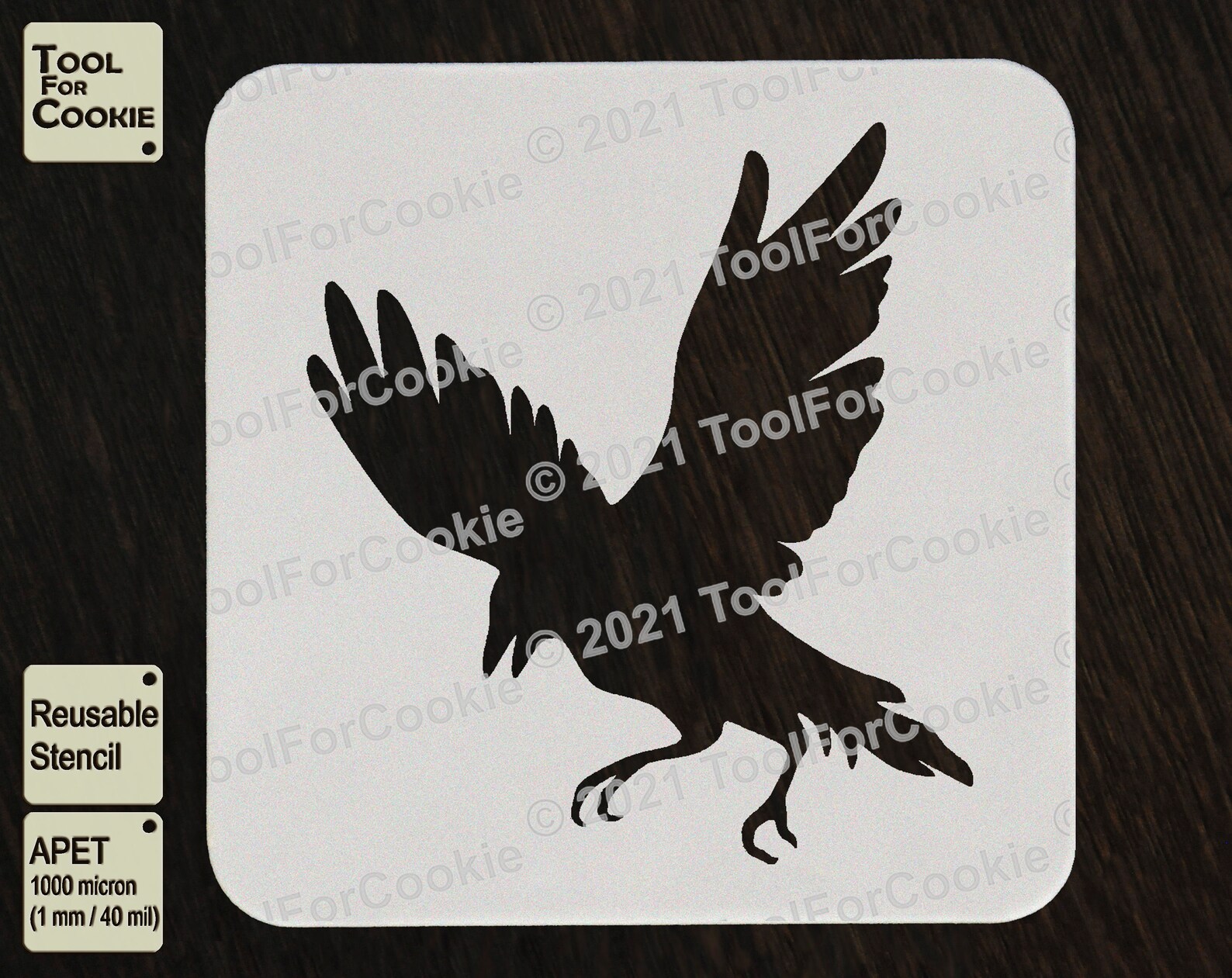 Raven Stencil - Etsy