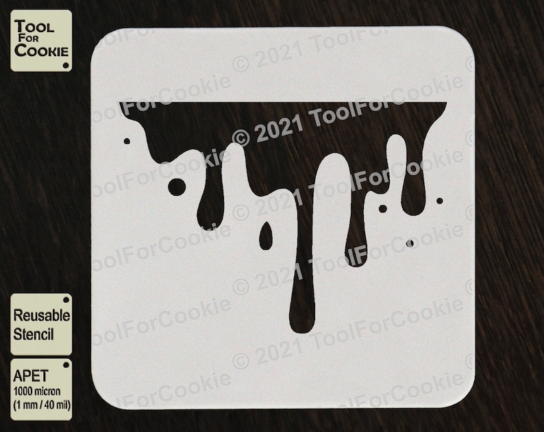 Drip Stencil Paint Stencil - Etsy