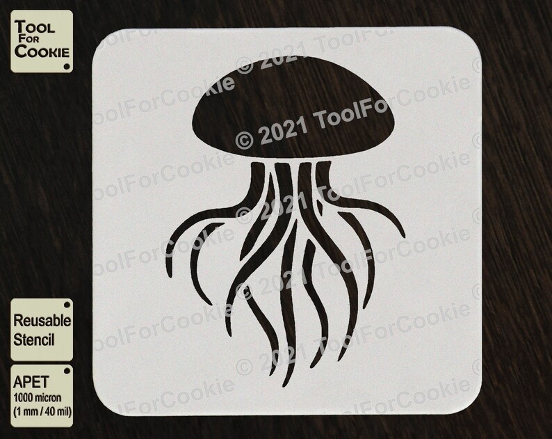 Jellyfish Stencil | Etsy