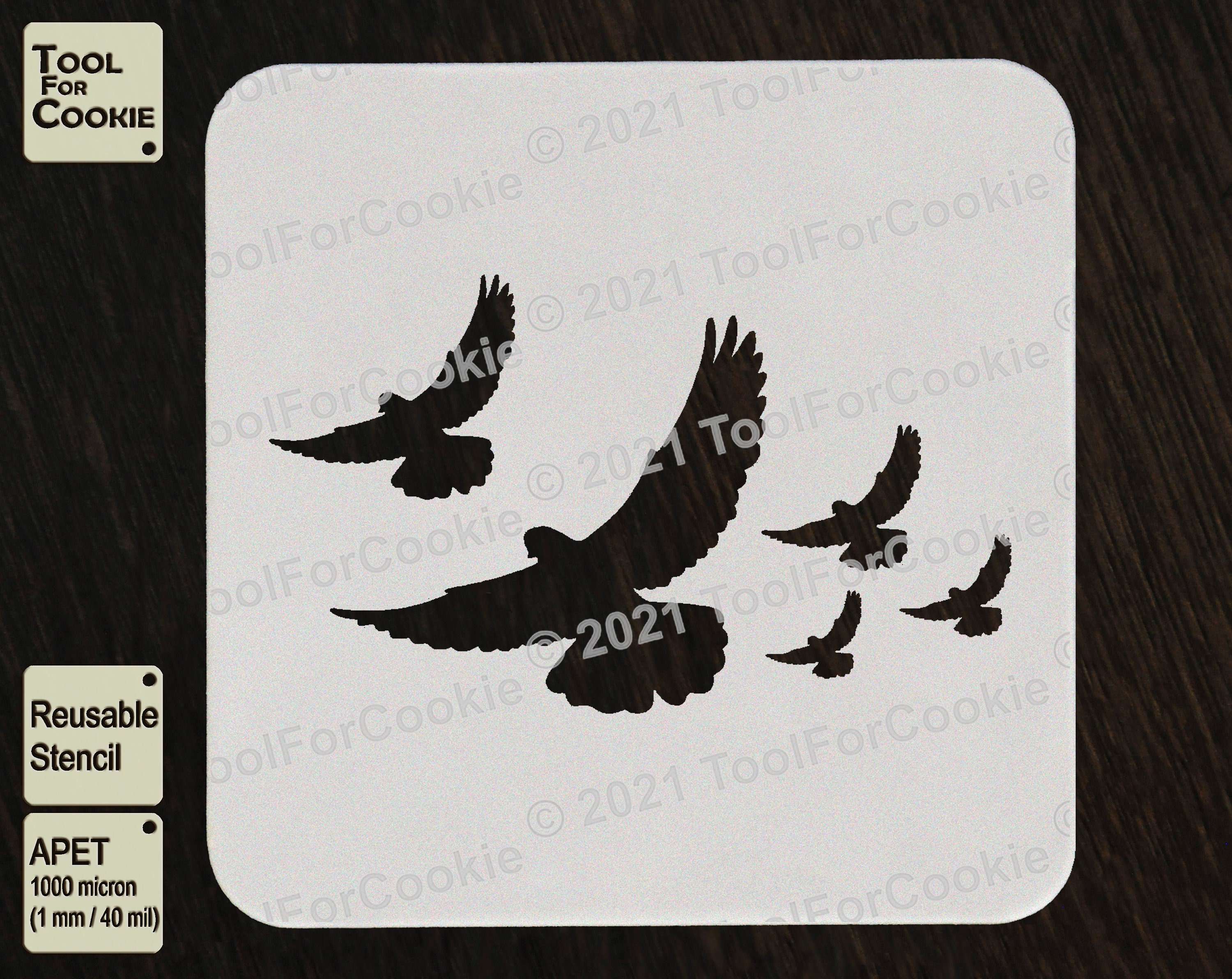 Pigeon Stencil | Etsy