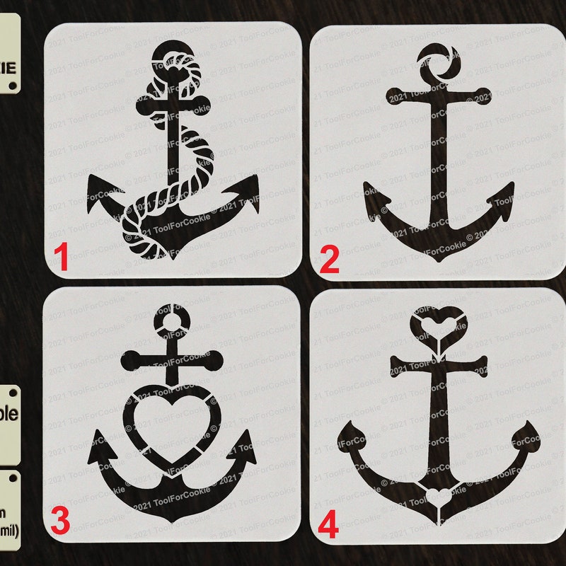 Anchor Stencil - Etsy