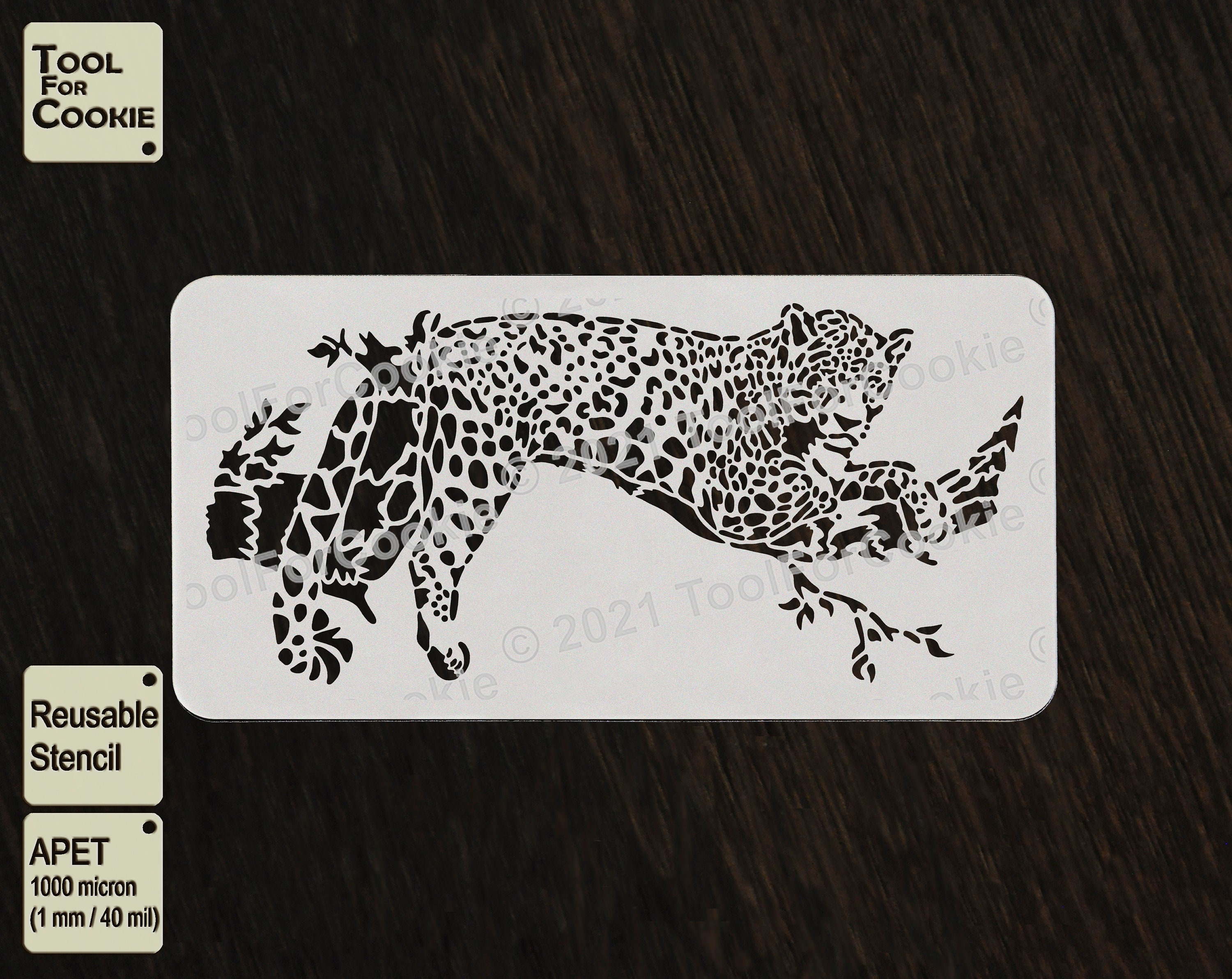 Leopard Stencil Custom Stencil Any Font Any Design Any - Etsy