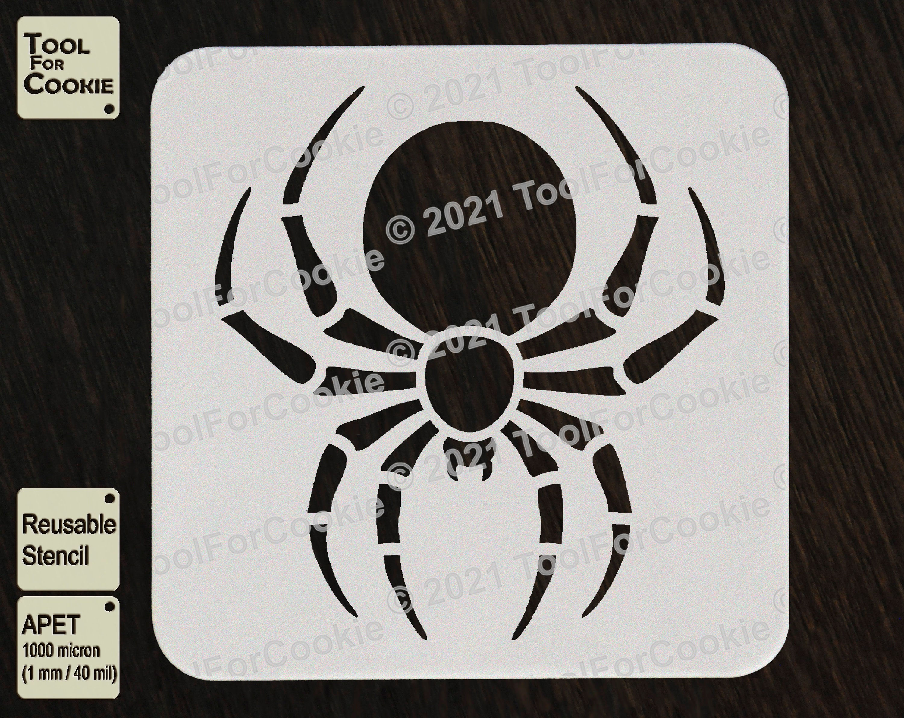 Spider Stencil Custom Stencil Any Font Any Design Any | Etsy