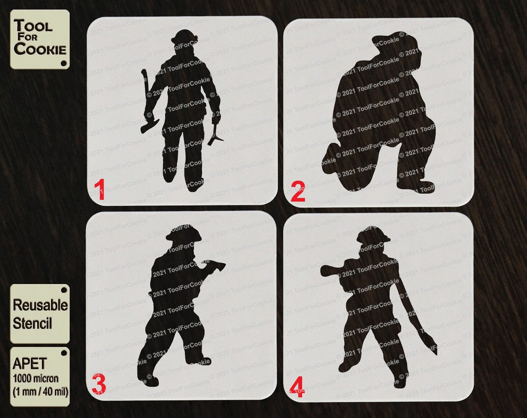 Firefighter Stencil, Custom Stencil - Etsy