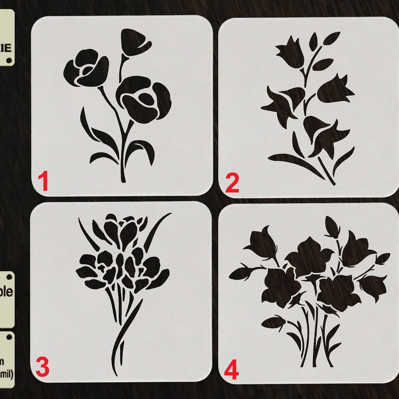Floral Stencils - Etsy