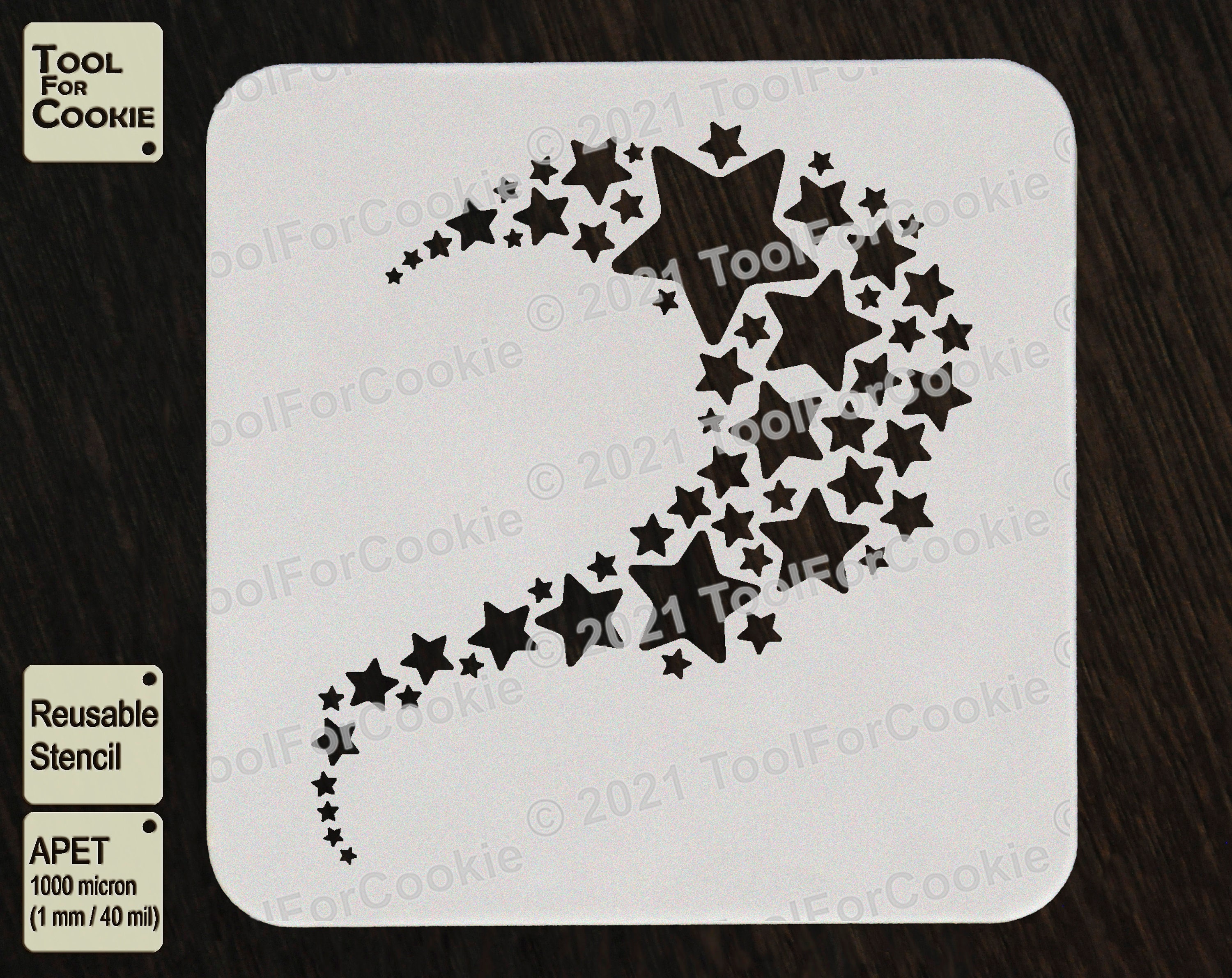 Star Stencil, Stars Pattern Stencil, Custom Stencil, Any Font, Any ...