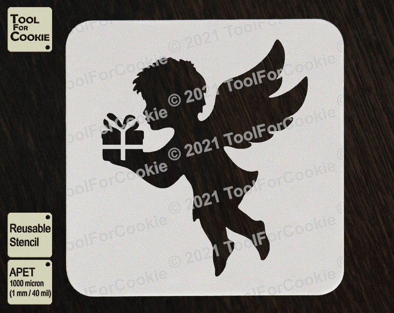 Cupid Stencil Angel Stencil | Etsy