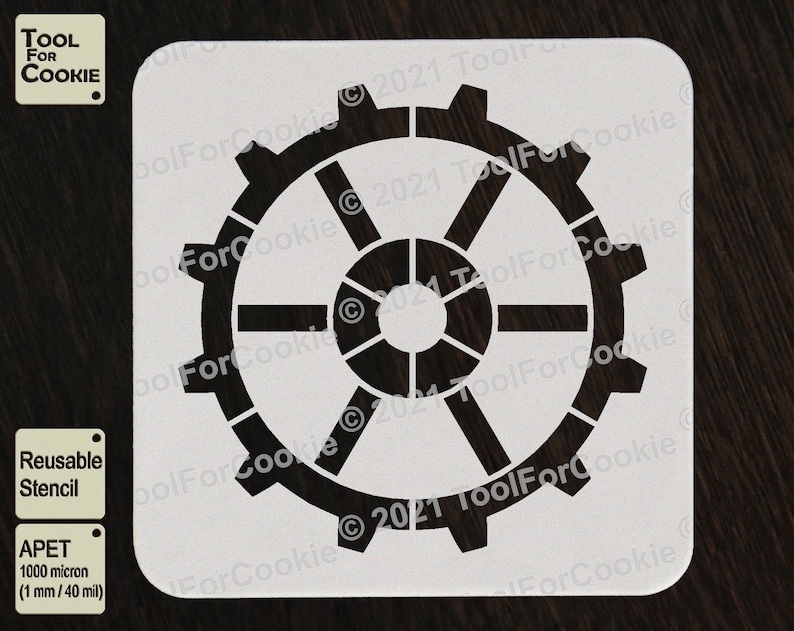 Gear Stencil - Etsy