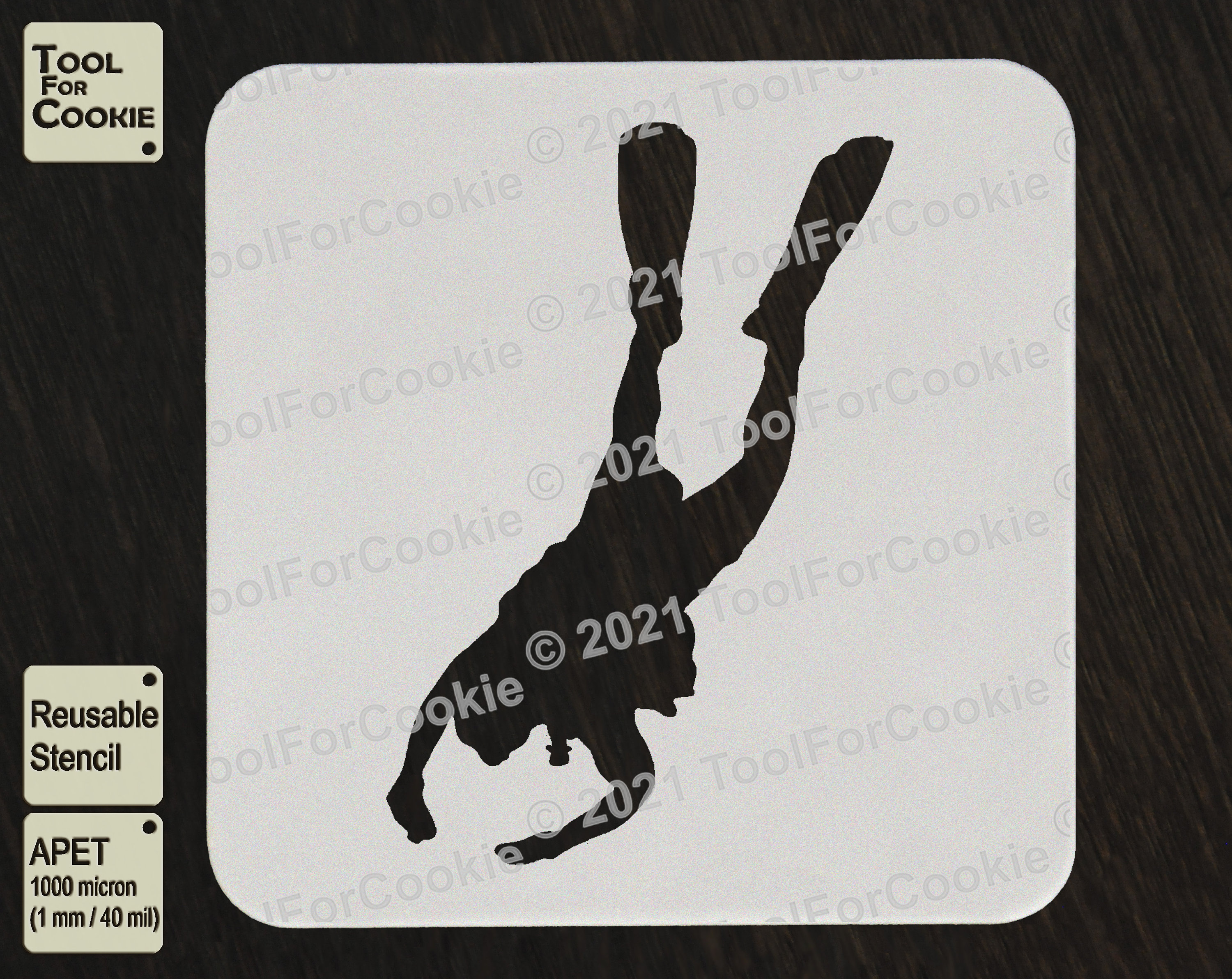 Diver Stencil Diving Stencil - Etsy