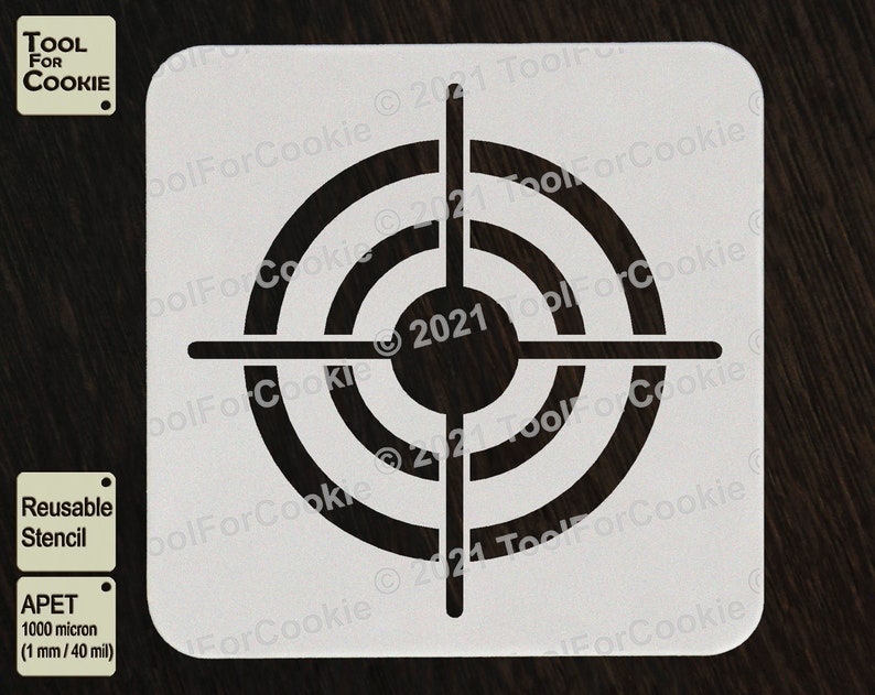 Bullseye Target Stencil | Etsy