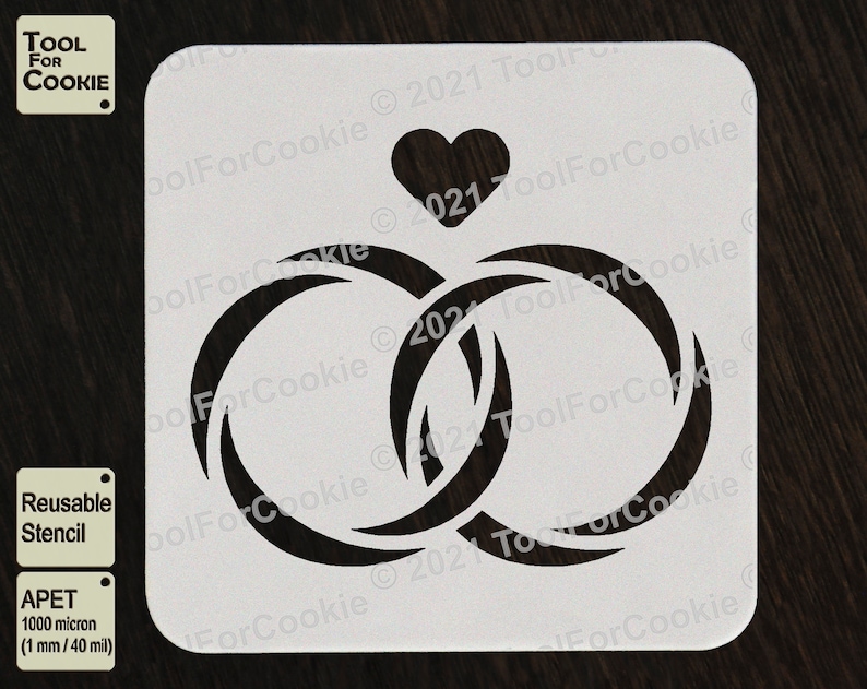 Wedding Ring Stencil - Etsy