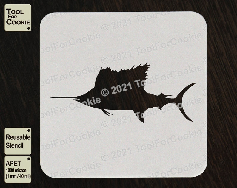 Marlin Stencil, Swordfish Stencil, Custom Stencil, Any Font, Any Design ...