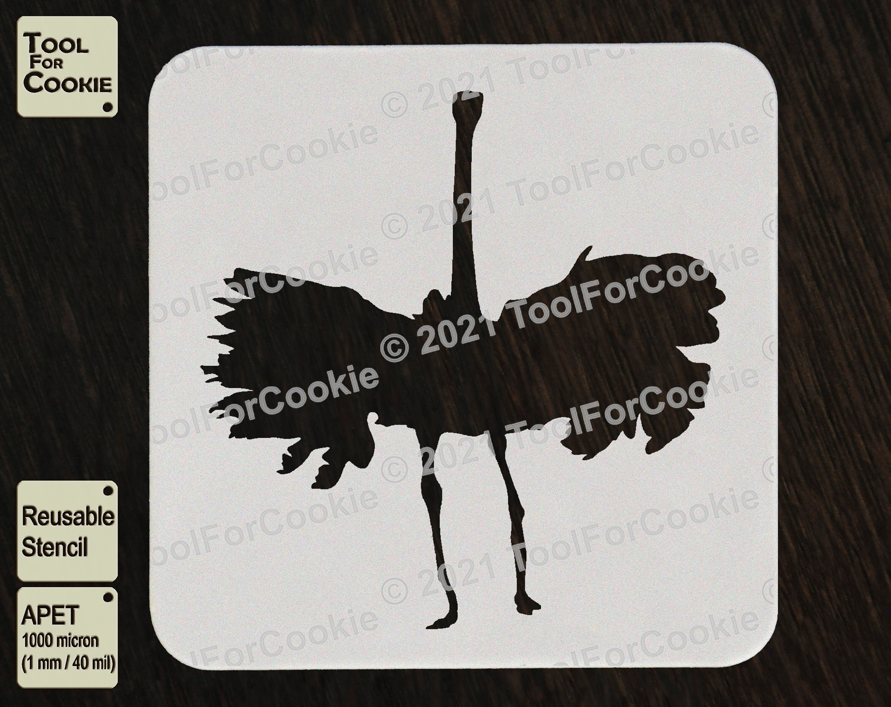 Ostrich Stencil - Etsy