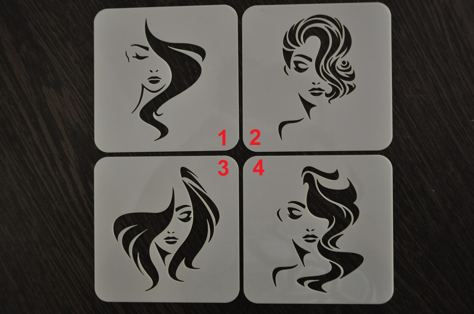 Women Stencil Woman's Face Stencil Custom Stencil Any - Etsy