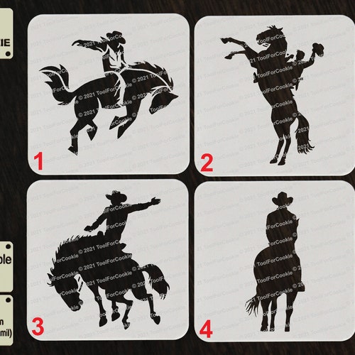 Cowboy Stencil - Etsy