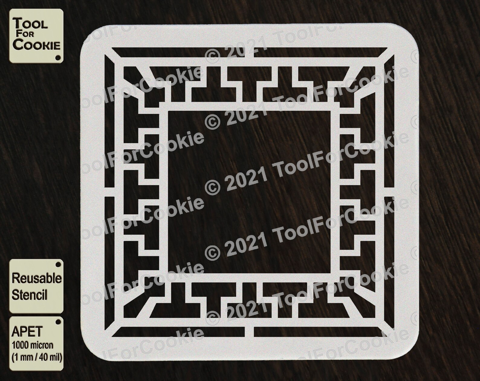 Greek Key Stencil - Etsy